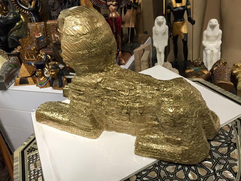 Unique Large Egyptian Statue SPHINX - Etsy