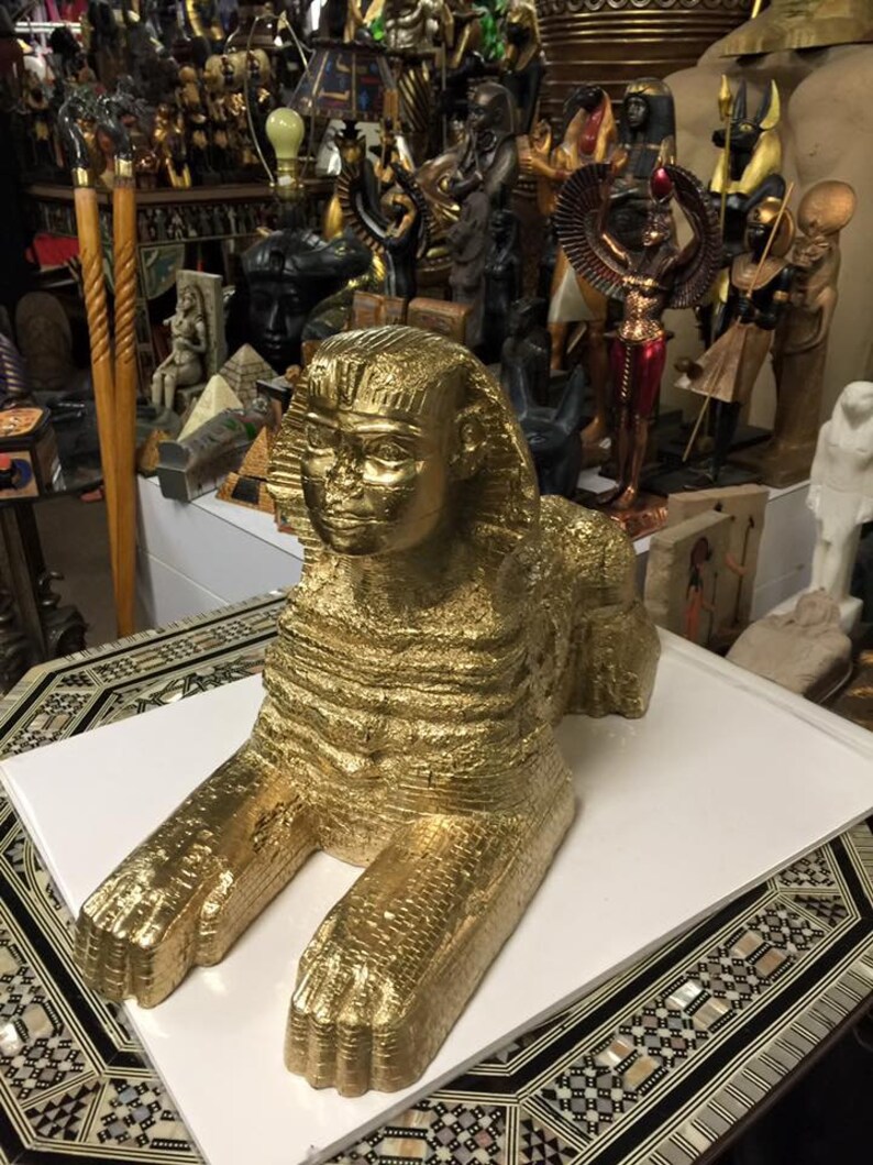 Unique Large Egyptian Statue SPHINX - Etsy