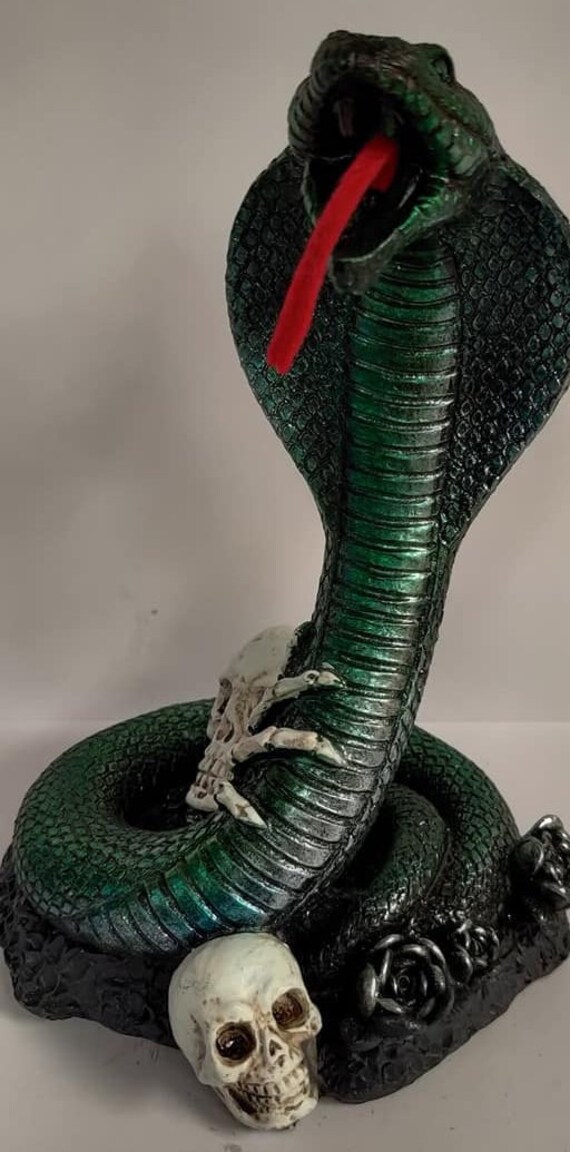 Unique Egyptian Cobra Statue 8''H Made in Egypt - Etsy
