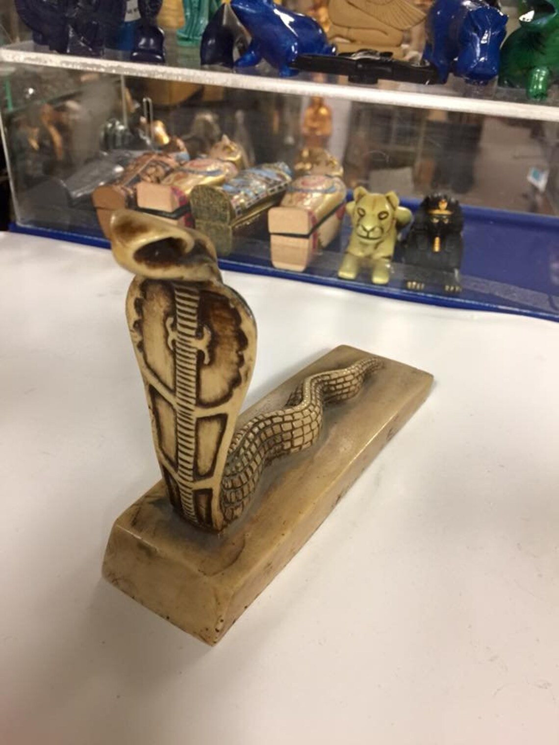 Vintage Unique Egyptian Cobra /Snake Statue Made In Egypt | Etsy