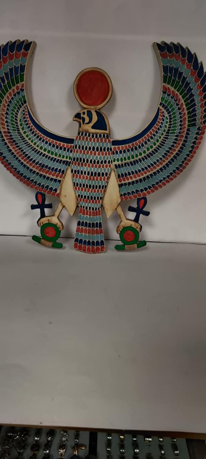 Unique Egyptian God RA Statue Natural Lime Stone Wall Relief - Etsy