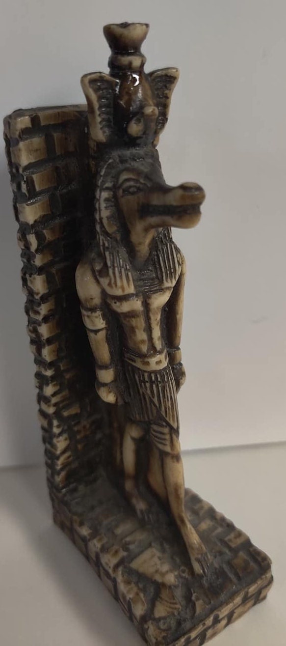 Unique Large Egyptian Statue The Crocodile God Sobek Hand | Etsy