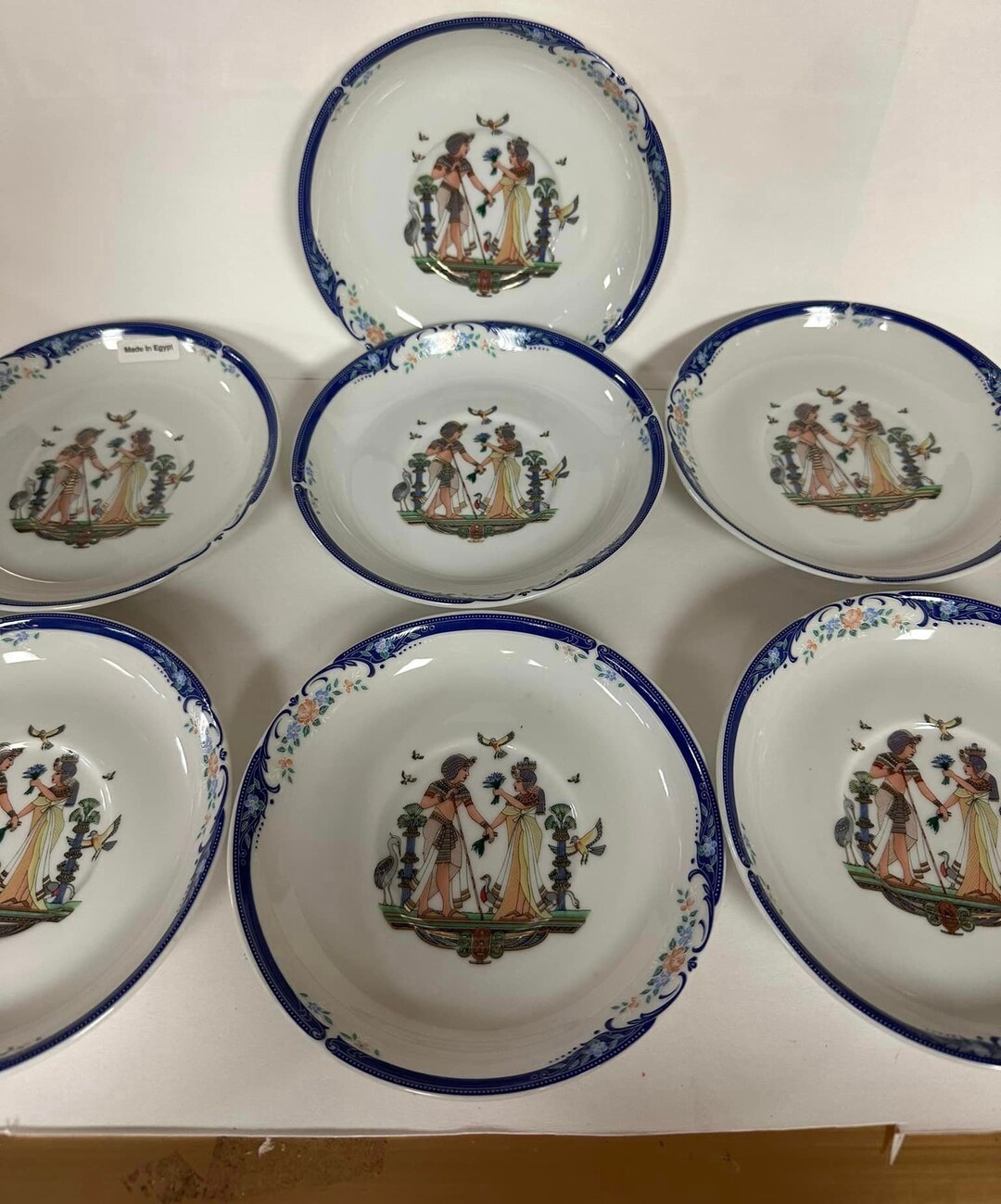 Vintage Unique 7 Egyptian Dish Tray Royal Porcelain Tut-ankh-amoun ...