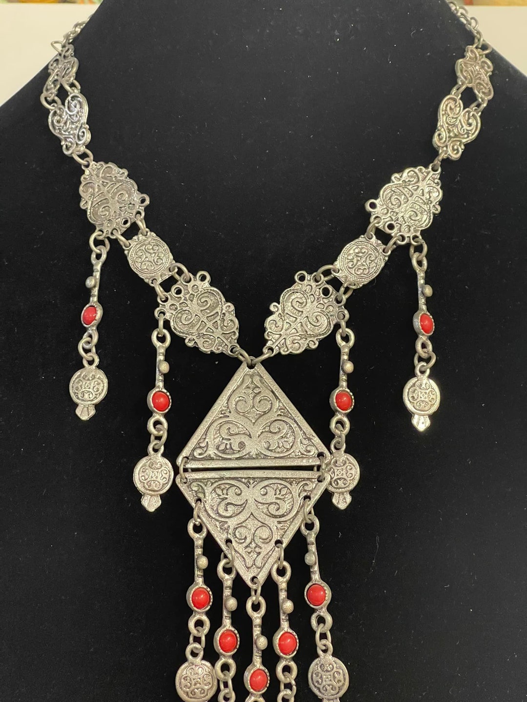 Bedouin Egyptian (tribal Style) Brass Necklace Made in Egypt - Etsy
