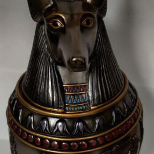 Unique Large Egyptian God Anubis Statue 22' H Hand Painted - Etsy