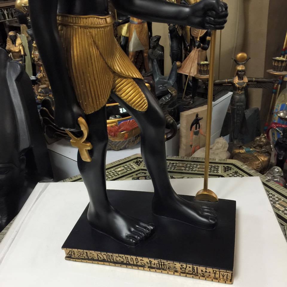 Large Unique Egyptian God Anubis Statue 21'' H Hand | Etsy