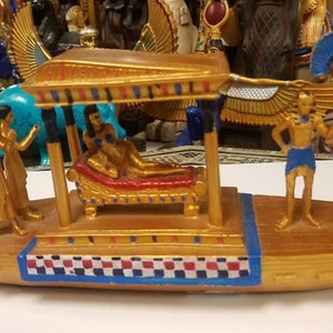 Unique 12'' L Egyptian Cleopatra Boat Statue Made in Egypt - Etsy