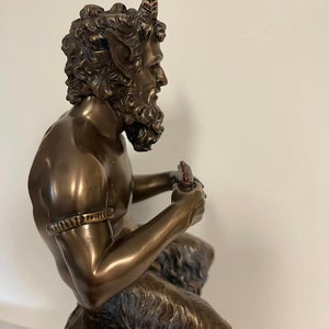 Unique Hand Made Ancient Greece Statue of Pan God of the Fertility 10 ...