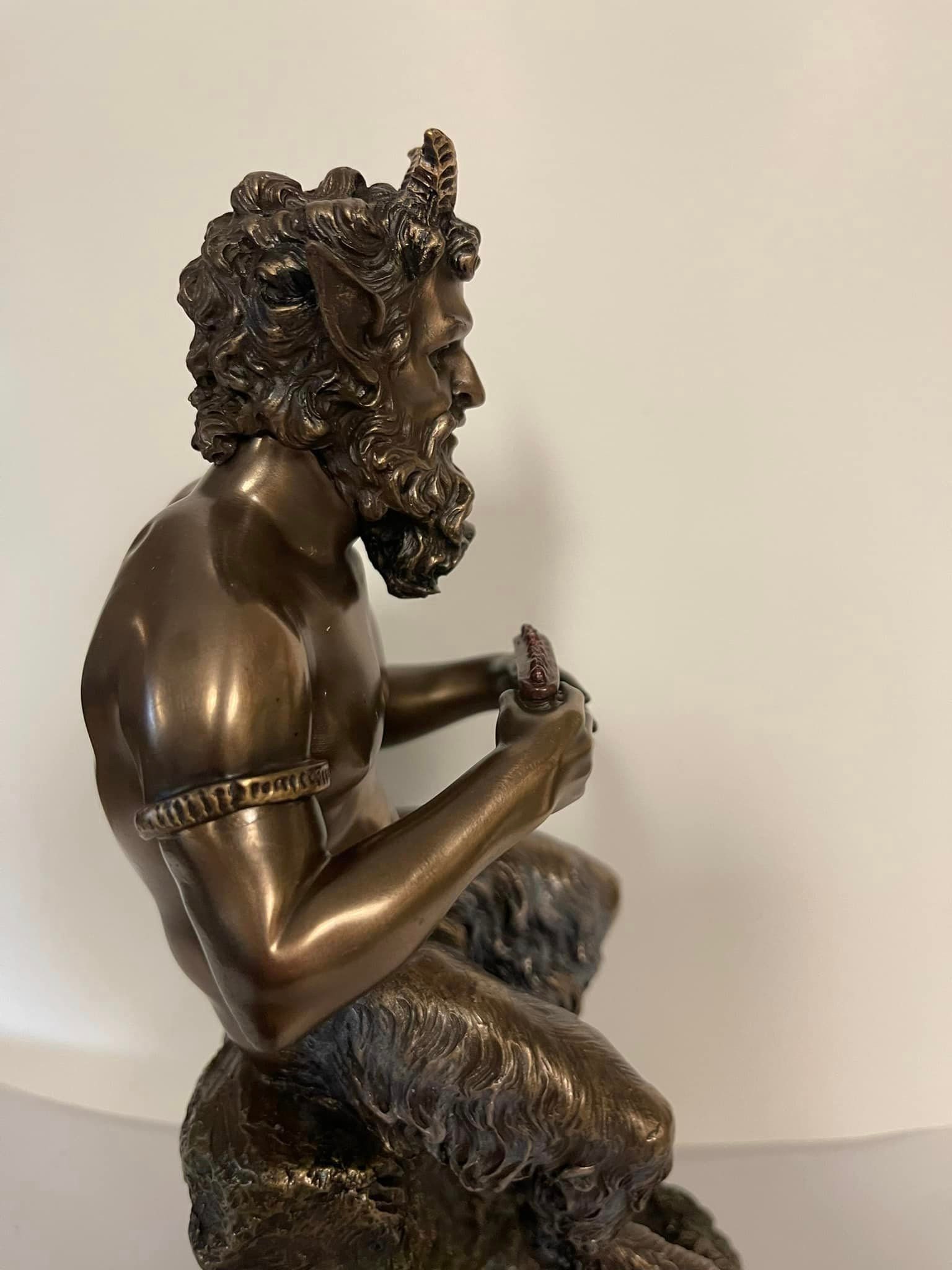 Unique Hand Made Ancient Greece Statue of Pan God of the Fertility 10 ...