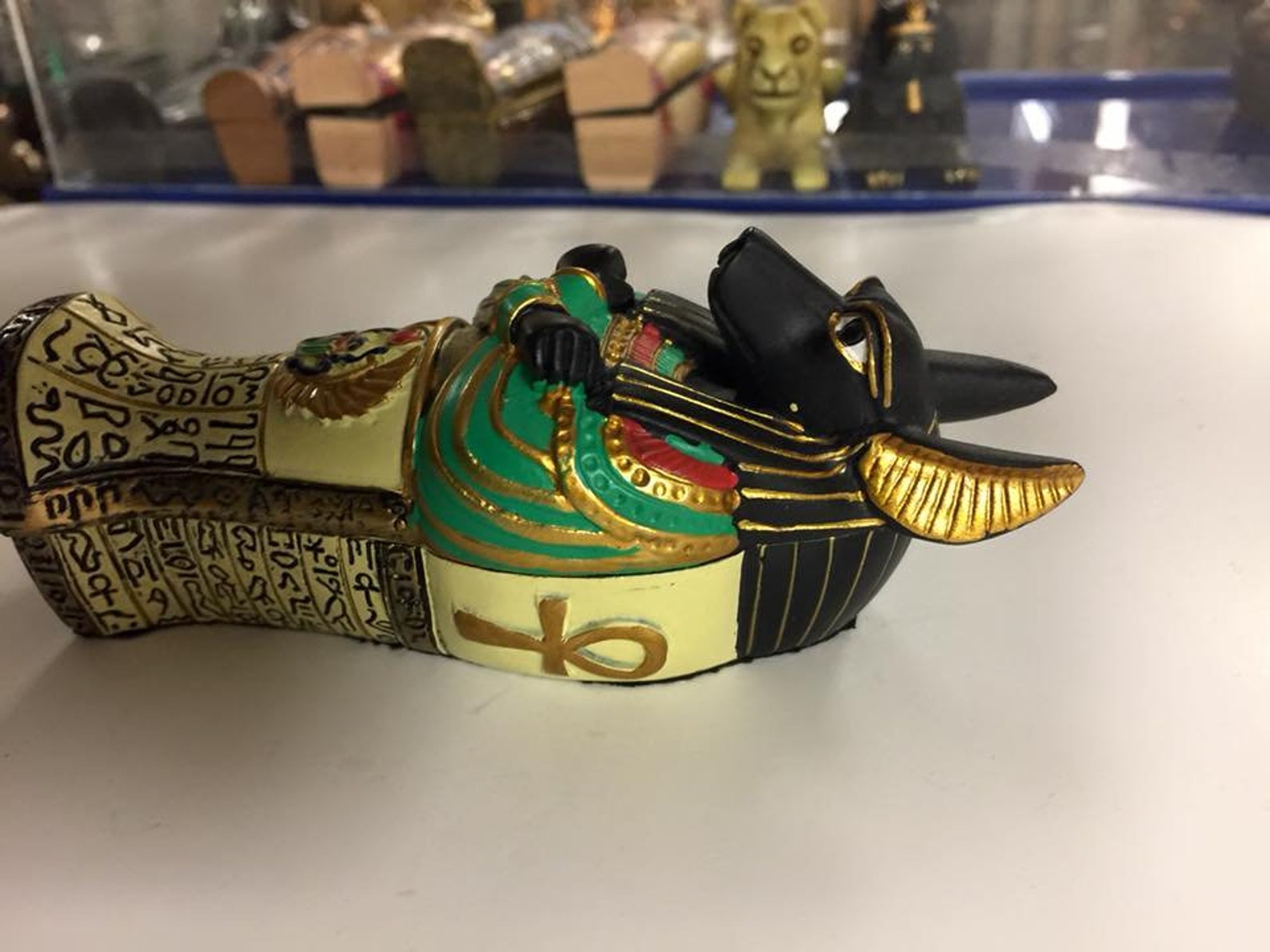 Unique Egyptian God Anubis Coffin With Small Mummy - Etsy