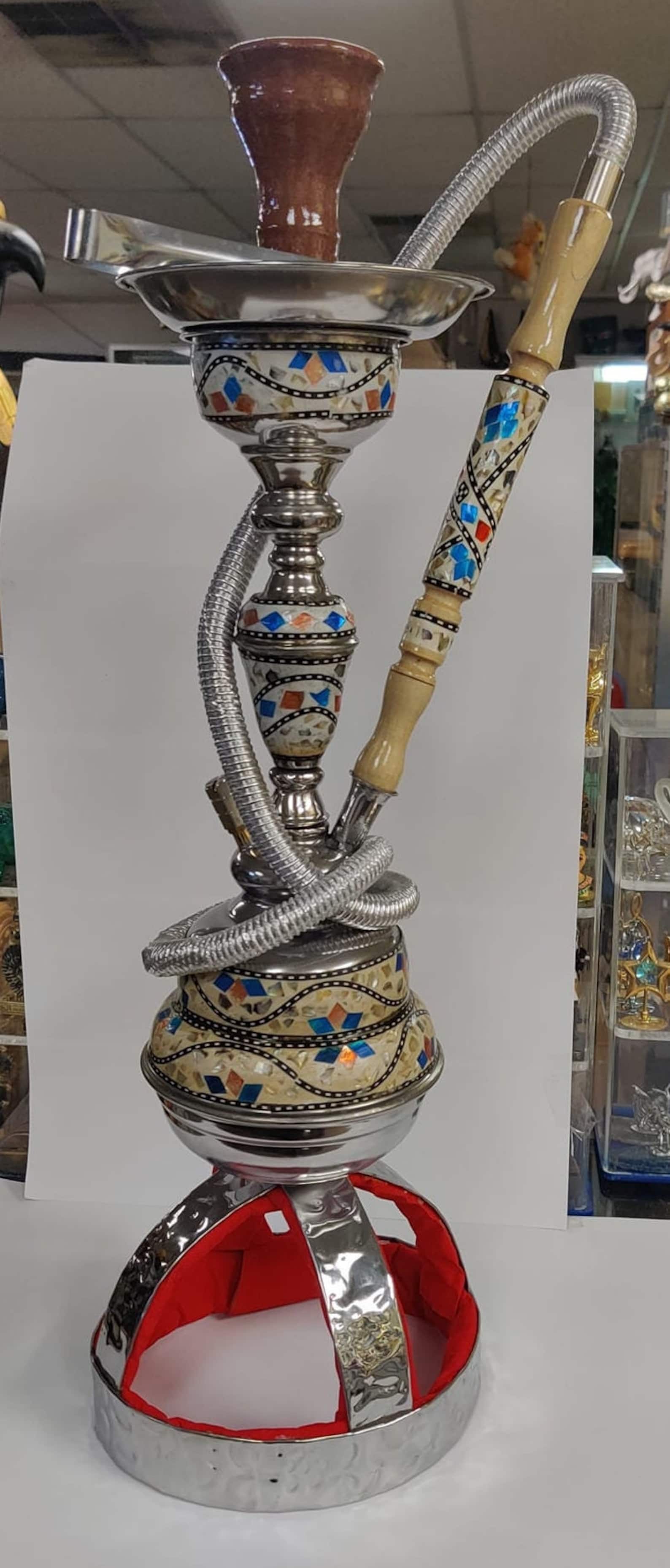 Unique Brass Dance Shisha Shamadan Silver Color Made in Egypt - Etsy