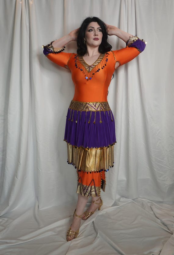 Egyptian Folkloric Haggala Dress Handmade Stretch Dr… - Gem