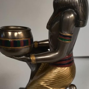 Unique God Thoth Candle Holder Statue Egyptian God of Wisdom 6'' H - Etsy