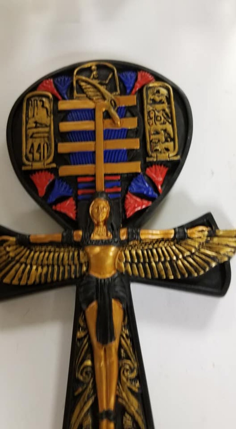 Unique Egyptian Ankh and Goddess Isis 6'' L Wall Decor | Etsy