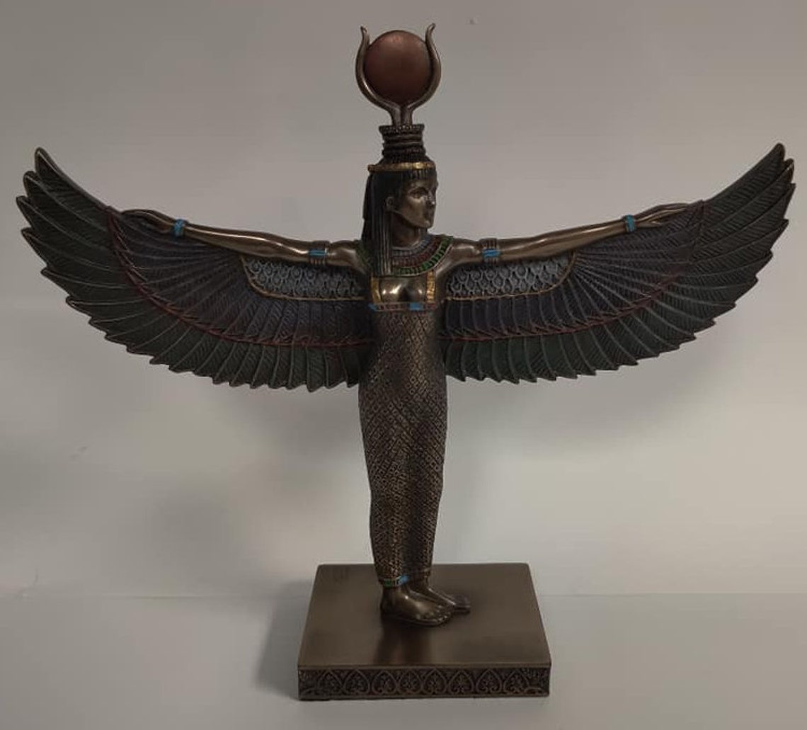 Unique Grande déesse égyptienne ISIS Statue 9'' H - Etsy France