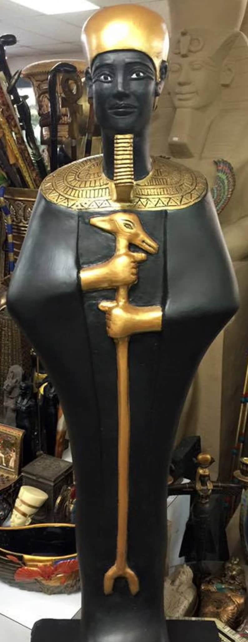 Unique Large God Ptah Egyptian God of Craftsmanship Hand - Etsy