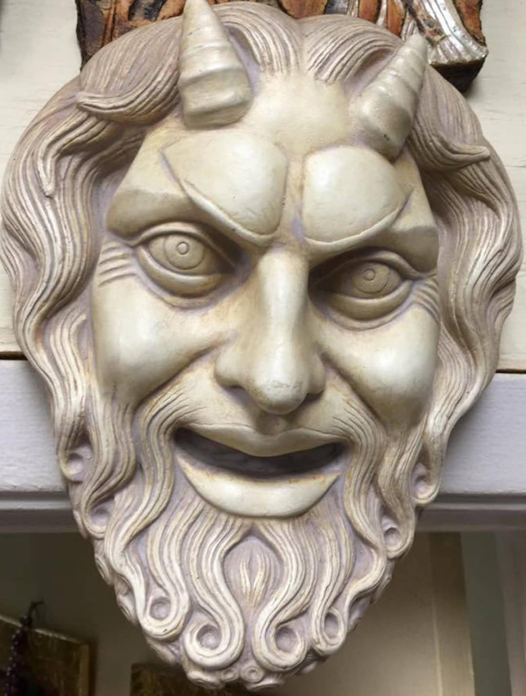 Vintage Unique Ancient GREEK GOD PAN Relief/plaque - Etsy