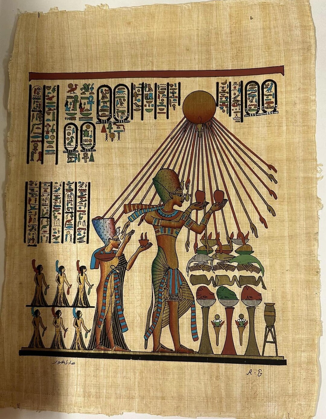 Unique Egyptian Papyrus Made in Egypt and Signed by the Original ...