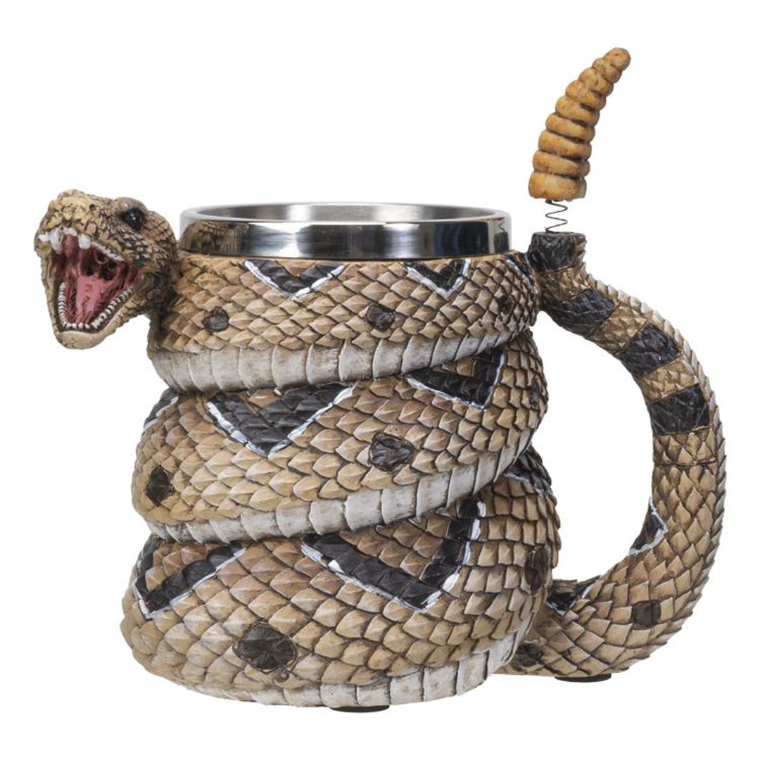 Unique Rattlesnake Hand Crafted Stainless-steel Mug - Etsy