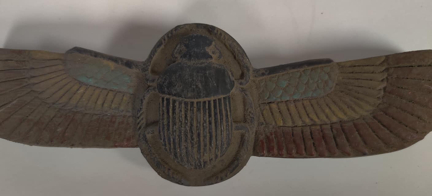 Amazing Unique Egyptian Wing Scarab Natural Sand Stone Made in Egypt - Etsy