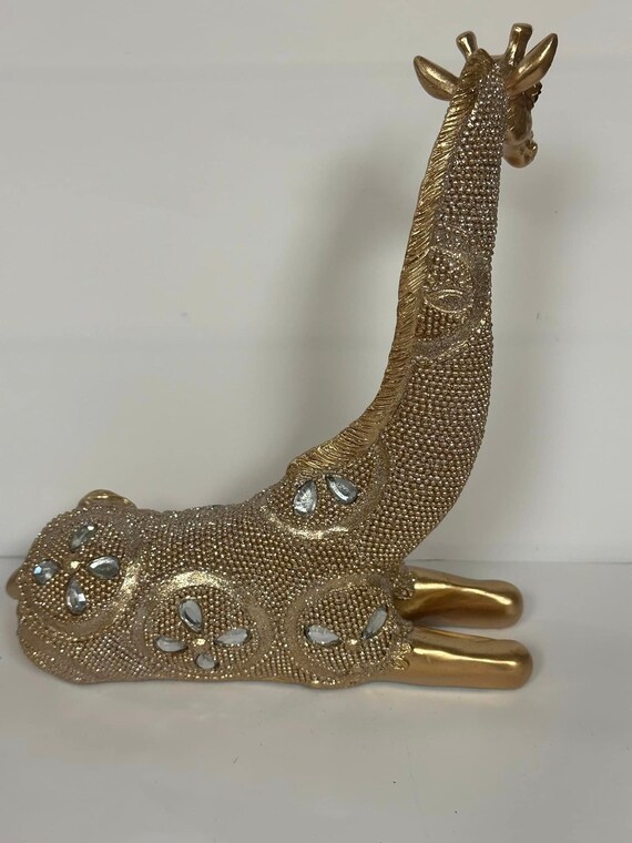 Unique Art Hand Painted Large Egyptian Giraffe Statue… - Gem