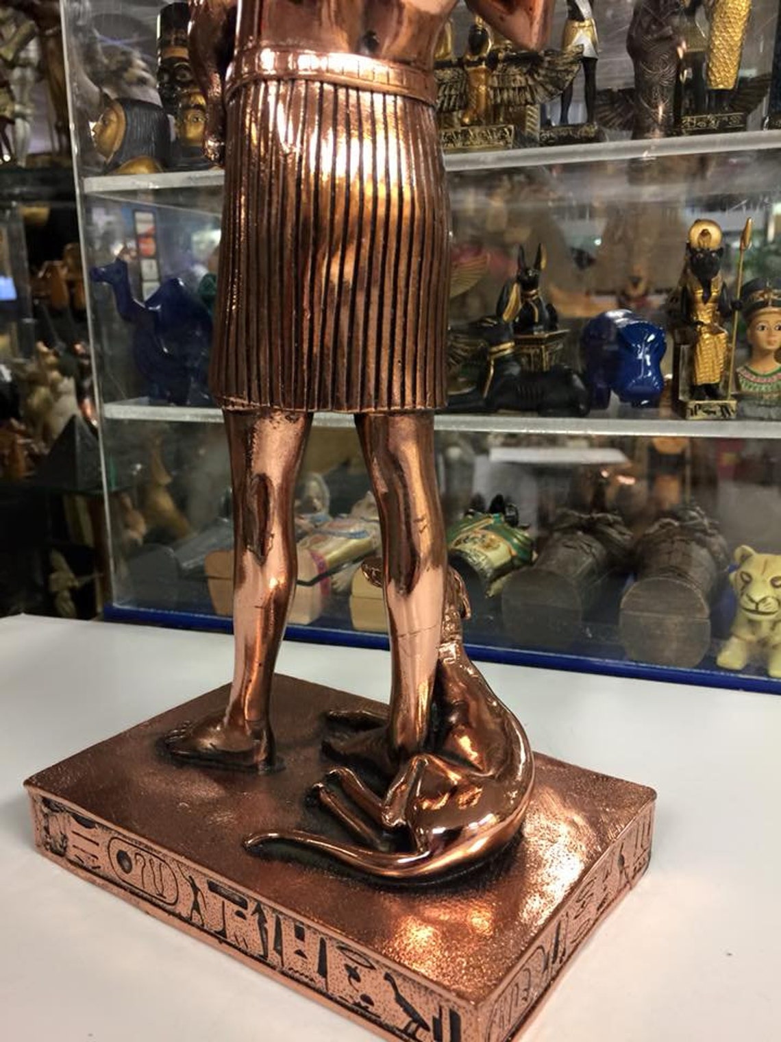 Unique Egyptian Statue Copper Wash Made in Egypt | Etsy