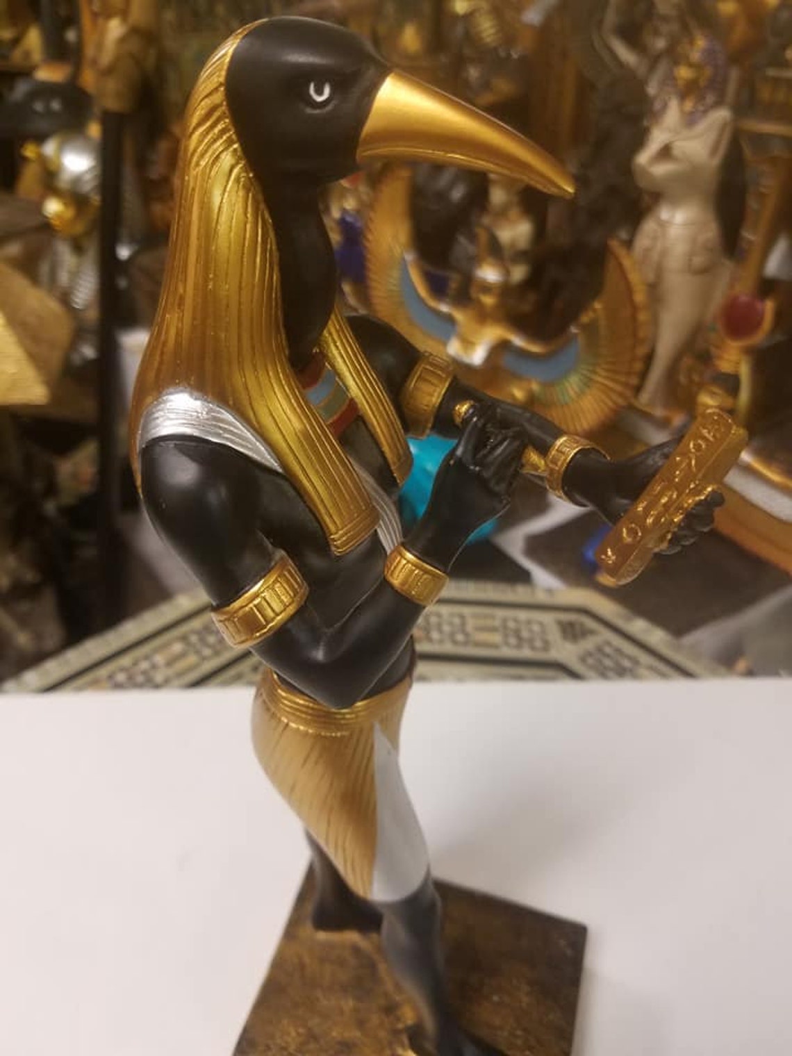 Vintage Egyptian Statue God Thoth Made in Egypt - Etsy