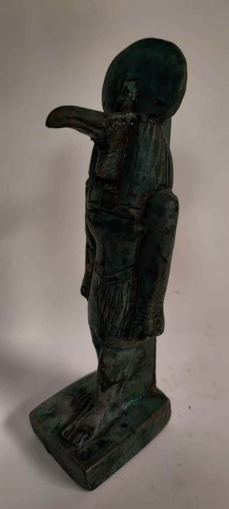 Vintage Egyptian Statue God Thoth Natural Lime Stone Made in - Etsy