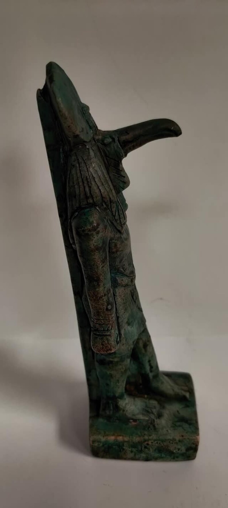 Vintage Egyptian Statue God Thoth Natural Lime Stone Made in - Etsy