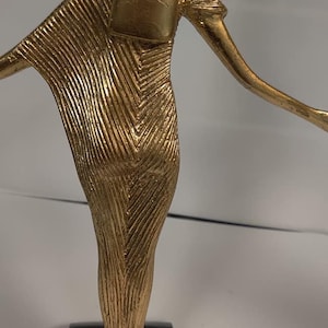 Unique Large Egyptian Goddess Neith Statue 15'' H Real, Yellow Gold ...