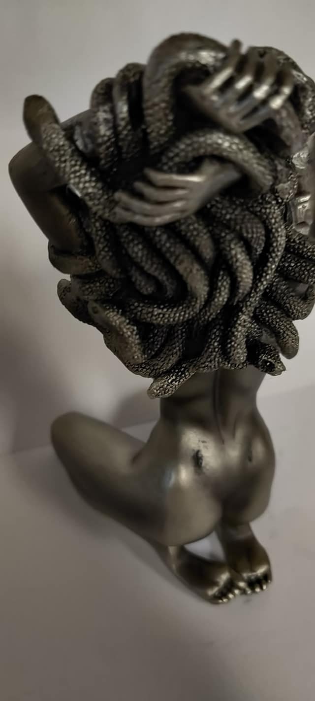 Unique Statue Medusa Hand Crafted 6'' H - Etsy