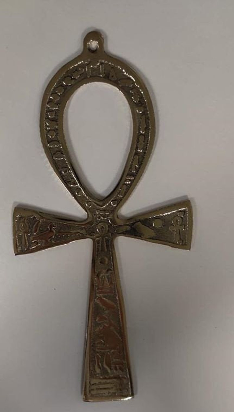 Large Heavy Brass Egyptian Ankh 8'' L Made in Egypt | Etsy