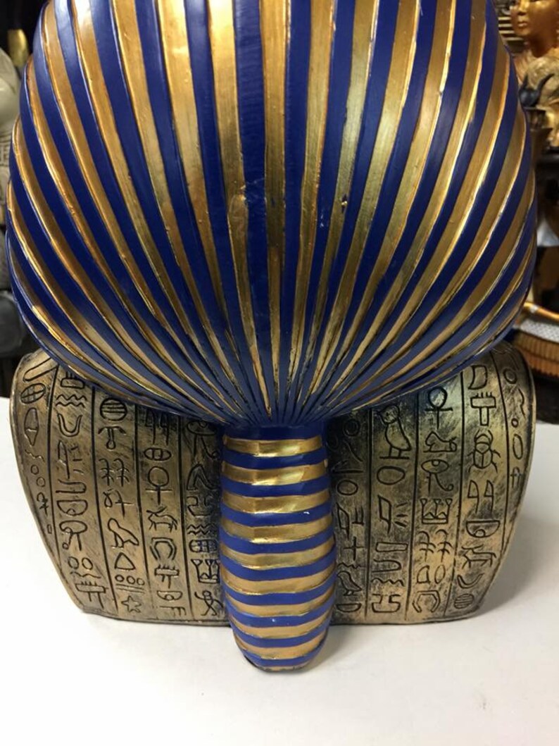 Egyptian Tutankhamen Golden Mask King Tut 12'' H - Etsy