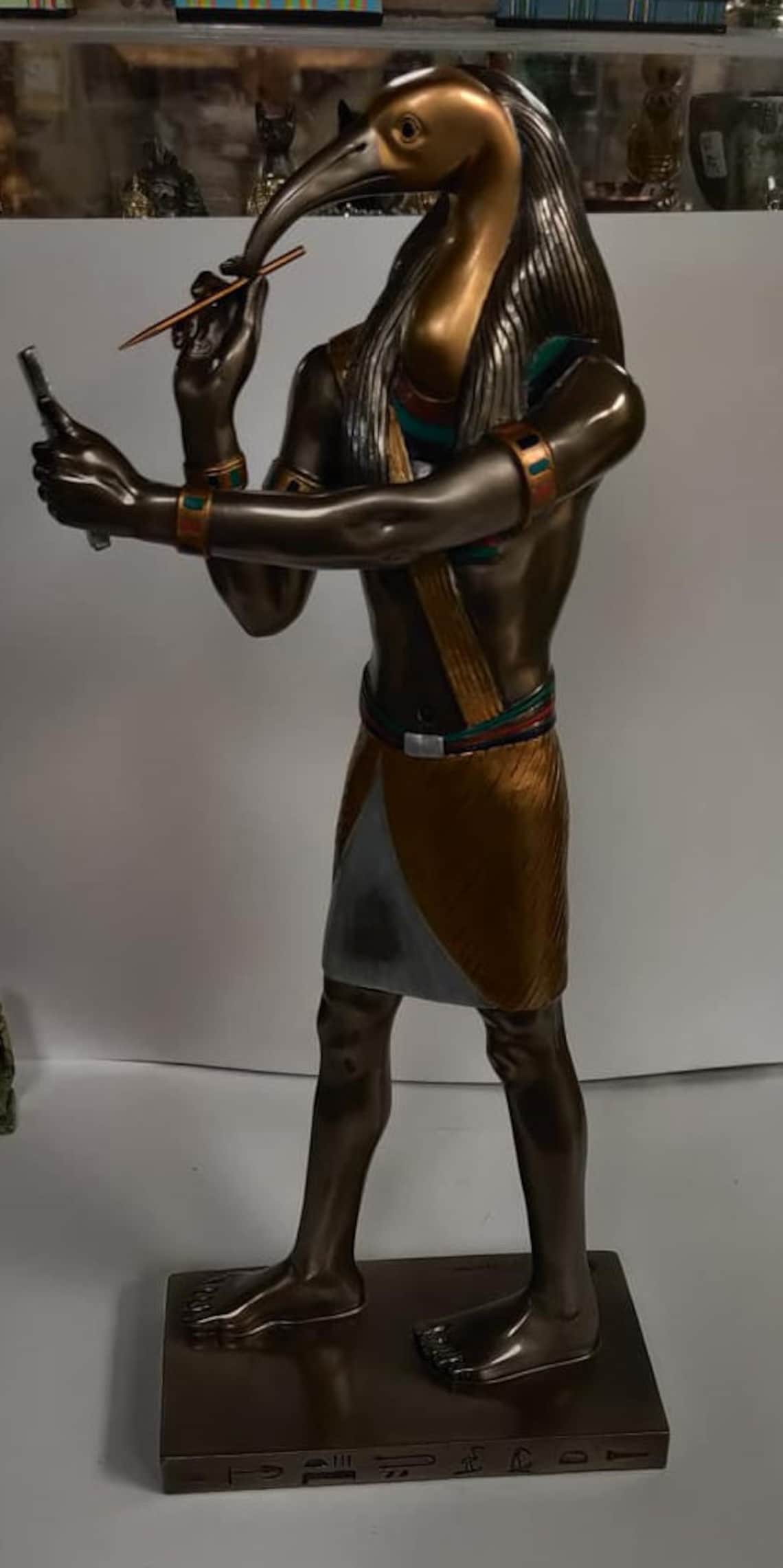Unique Large Heavy God Thoth Statue Egyptian God of Wisdom | Etsy
