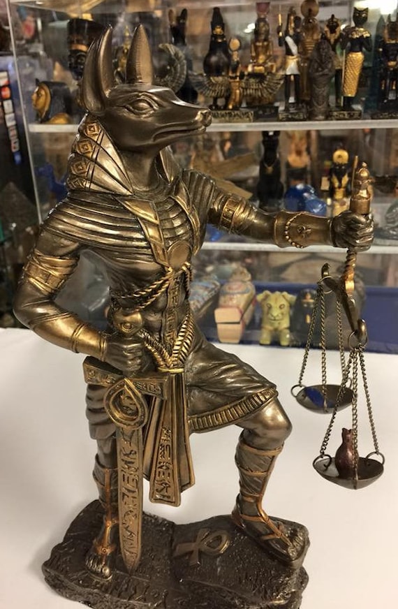 Large God Anubis Statue Egyptian God of Judgement 11'' | Etsy