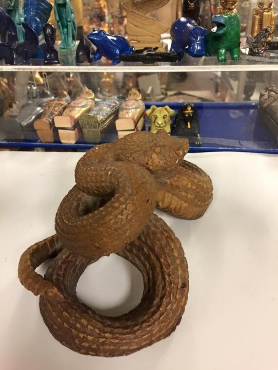 Vintage Unique Egyptian Cobra /Snake Statue Made In Egypt | Etsy