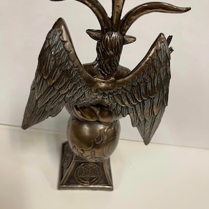 Unique Art Hand Carved BAPHOMET Statue Home Decoration - Etsy