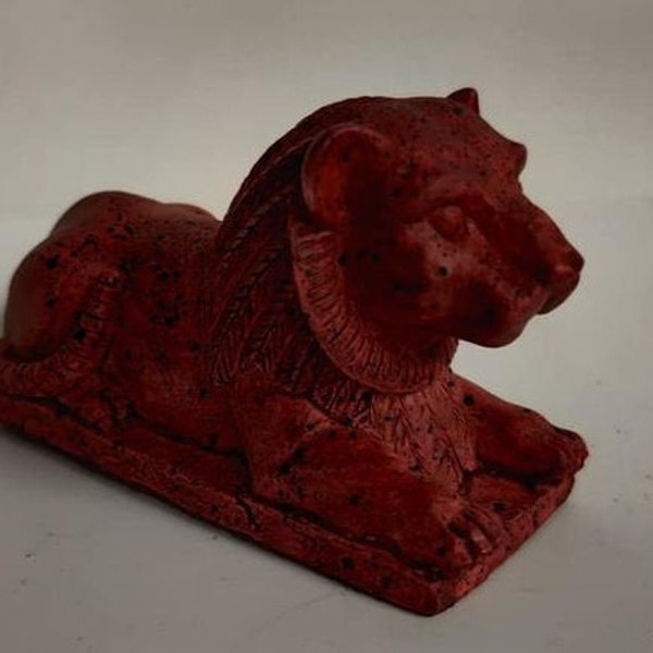 Egyptian Lion Statue - Etsy