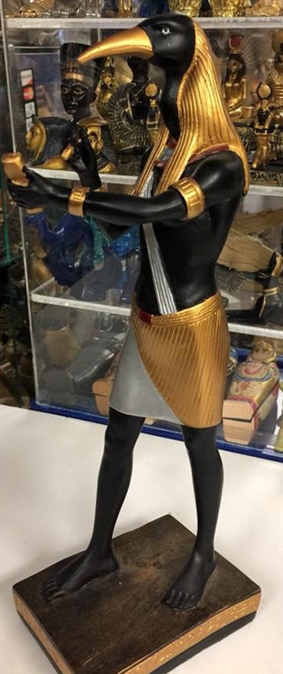 Unique Large Egyptian God Thoth Statue 12'' H Made in | Etsy