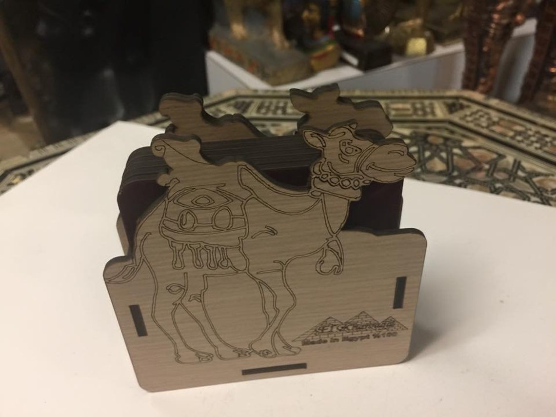 Unique Wood 6 Egyptian Coasters Made in Egypt - Etsy