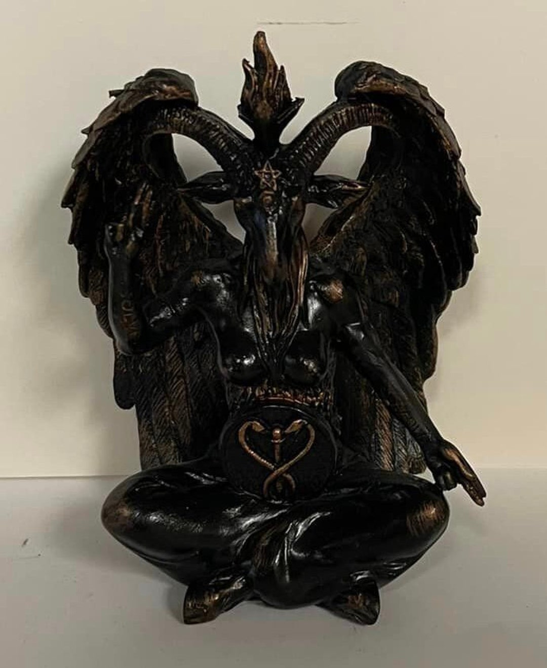 Unique Art Hand Carved Small Baphomet Statue 4'' H Home Decoration - Etsy