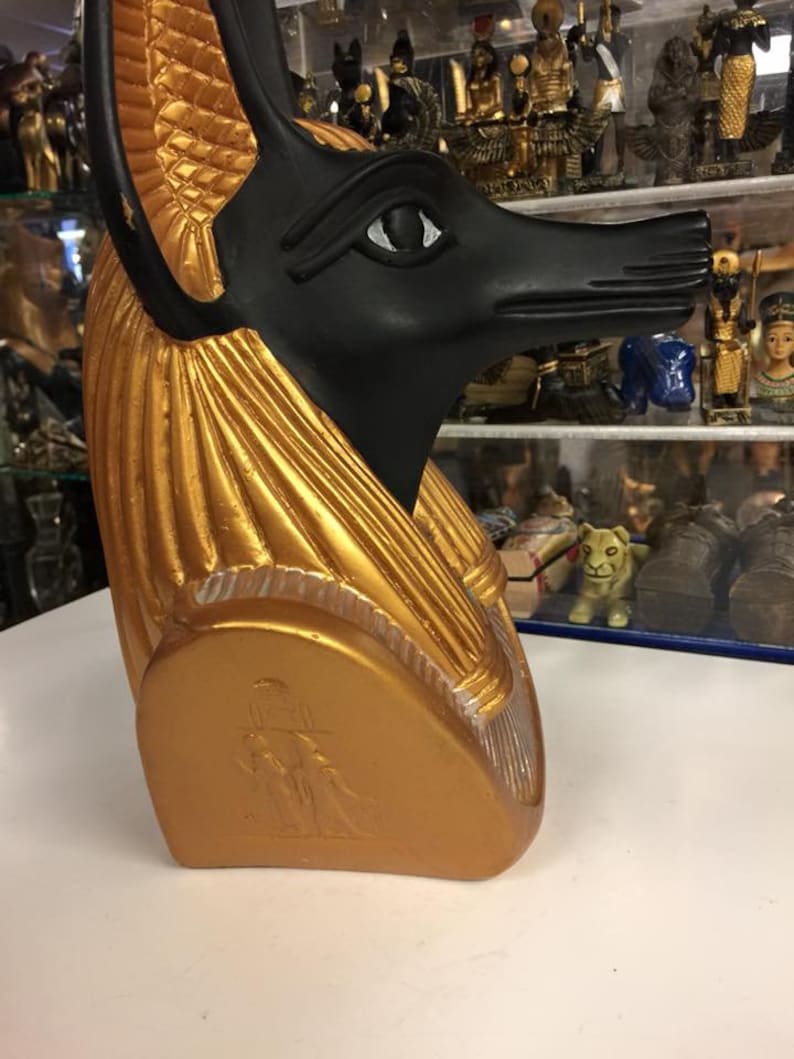 Unique Large Egyptian God Anubis Jackal Statue Made in Egypt | Etsy