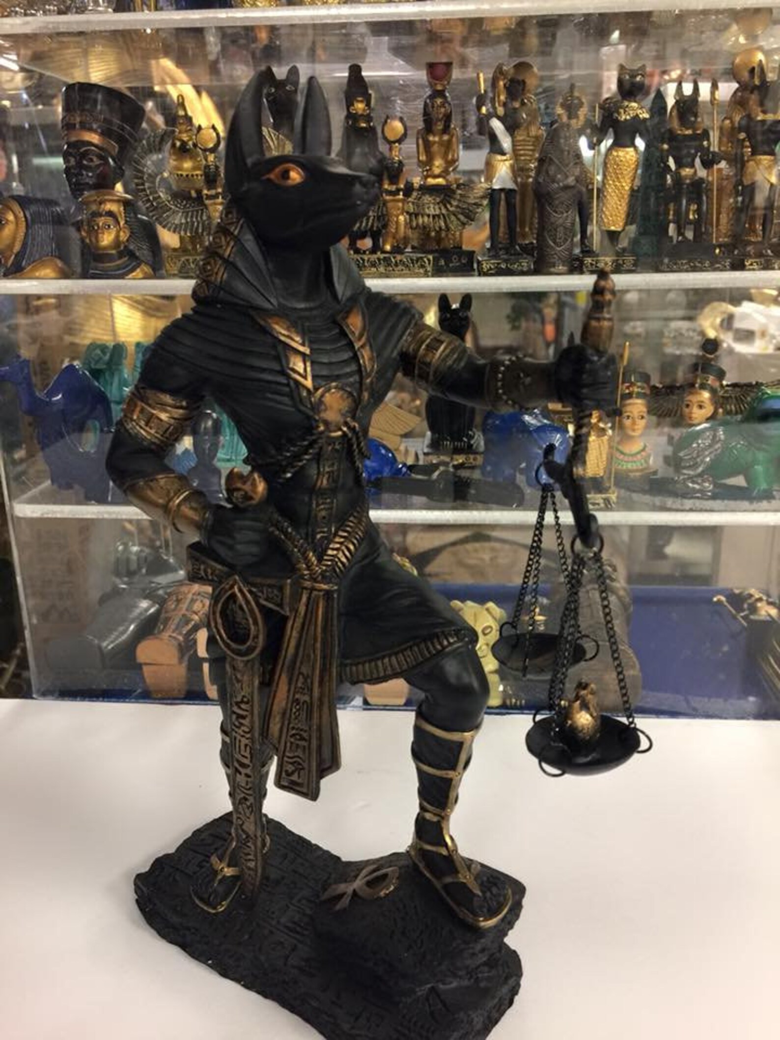 Large God Anubis Statue Egyptian God of Judgement 11'' - Etsy Australia