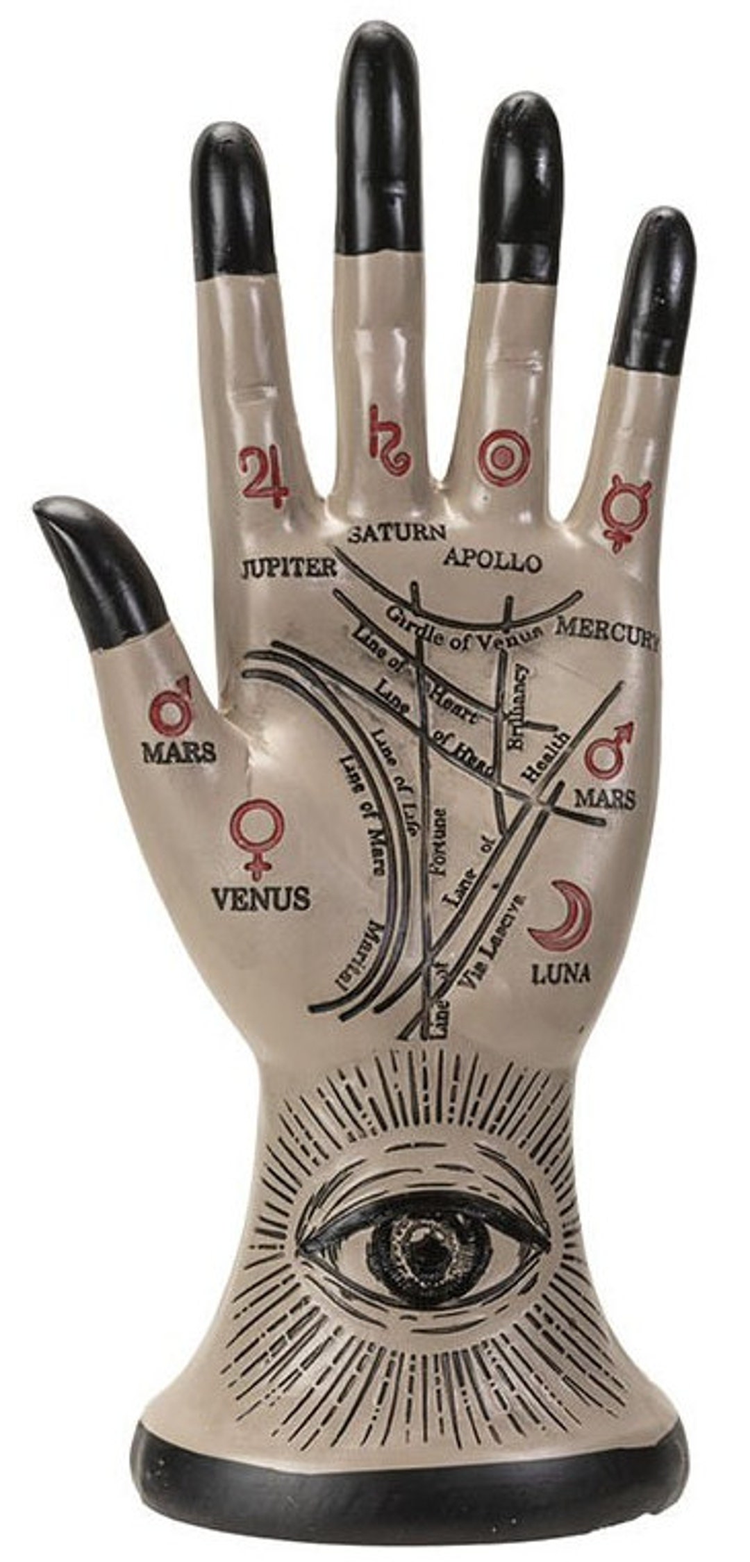 Unique Large Palmistry Hand Statue Left-handed Palm-reading Statue Hand ...