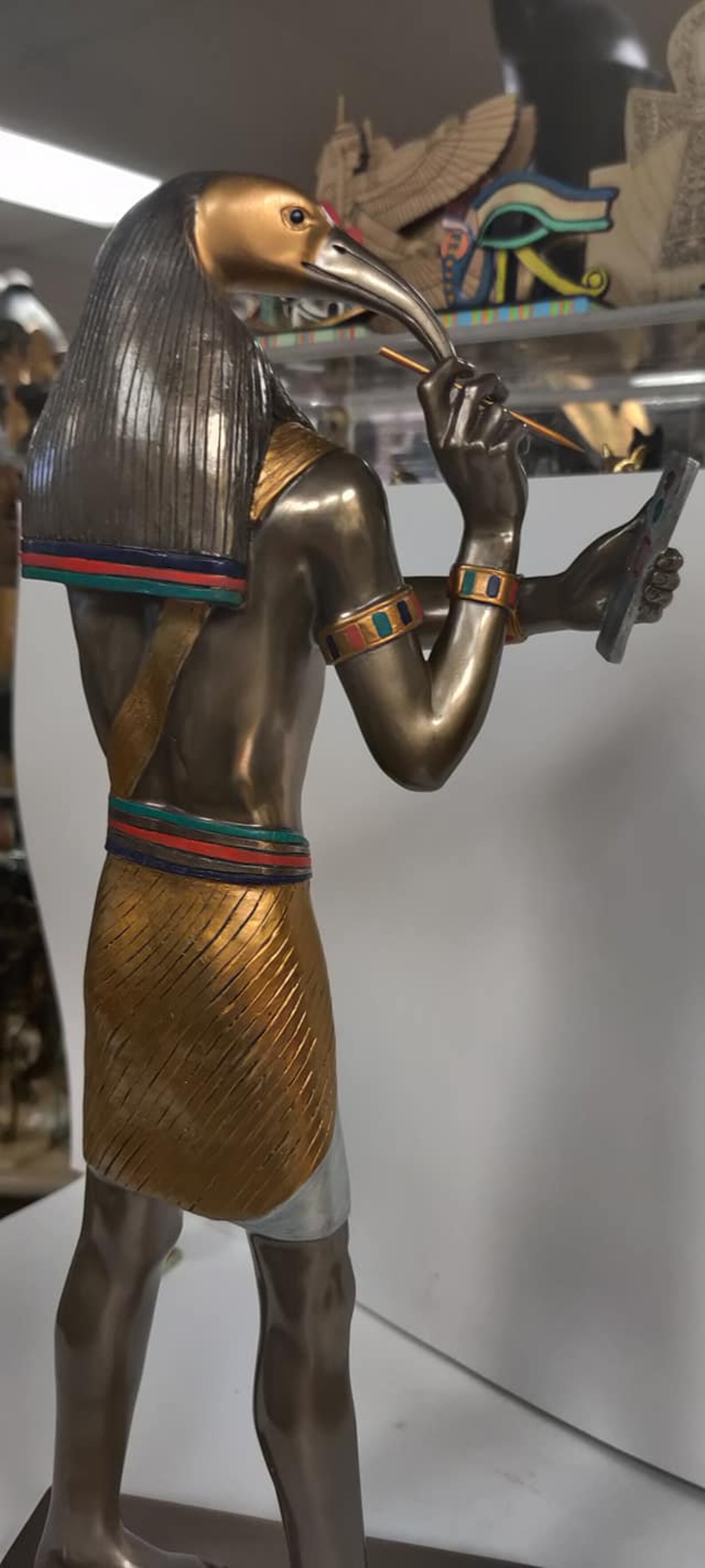 Unique Large Heavy God Thoth Statue Egyptian God of Wisdom 17'' H - Etsy