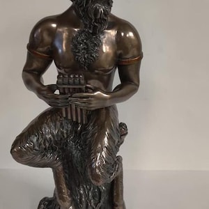 Unique Hand Made Ancient Greece Statue of Pan God of the Fertility 10 ...