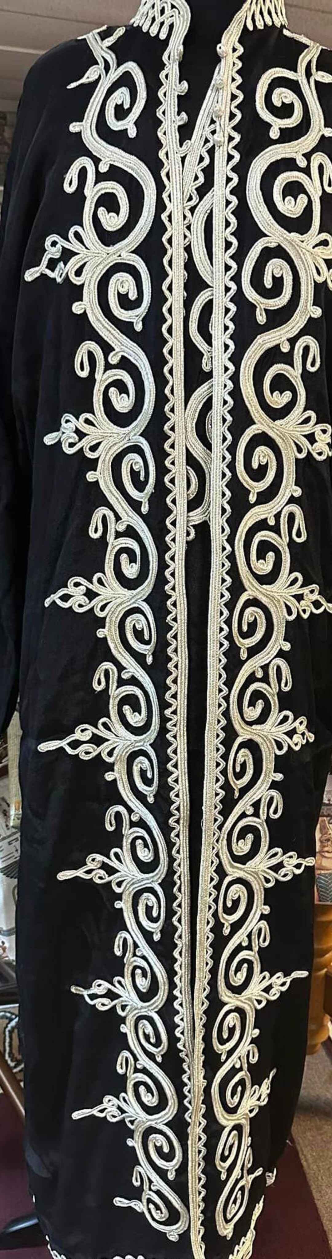 Egyptian High Quality Handmade Cotton Caftan (long Dress) Gallabaya XL ...