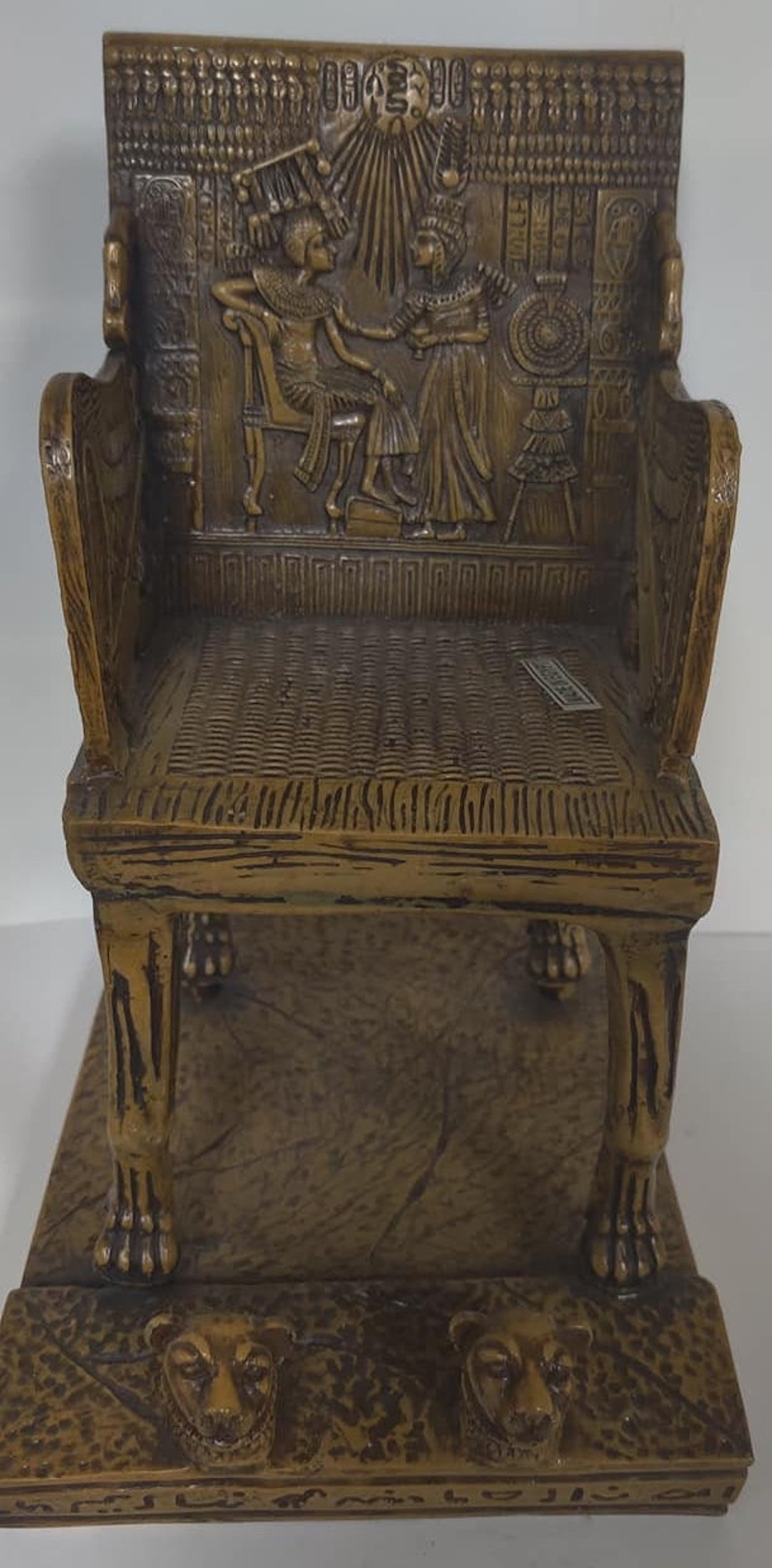 Unique Hand-crafted Egyptian Throne Chair the High-quality Decoration ...