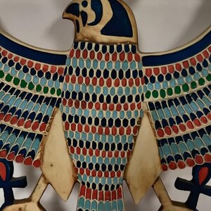 Unique Egyptian God RA Statue Natural Lime Stone Wall Relief Made in ...