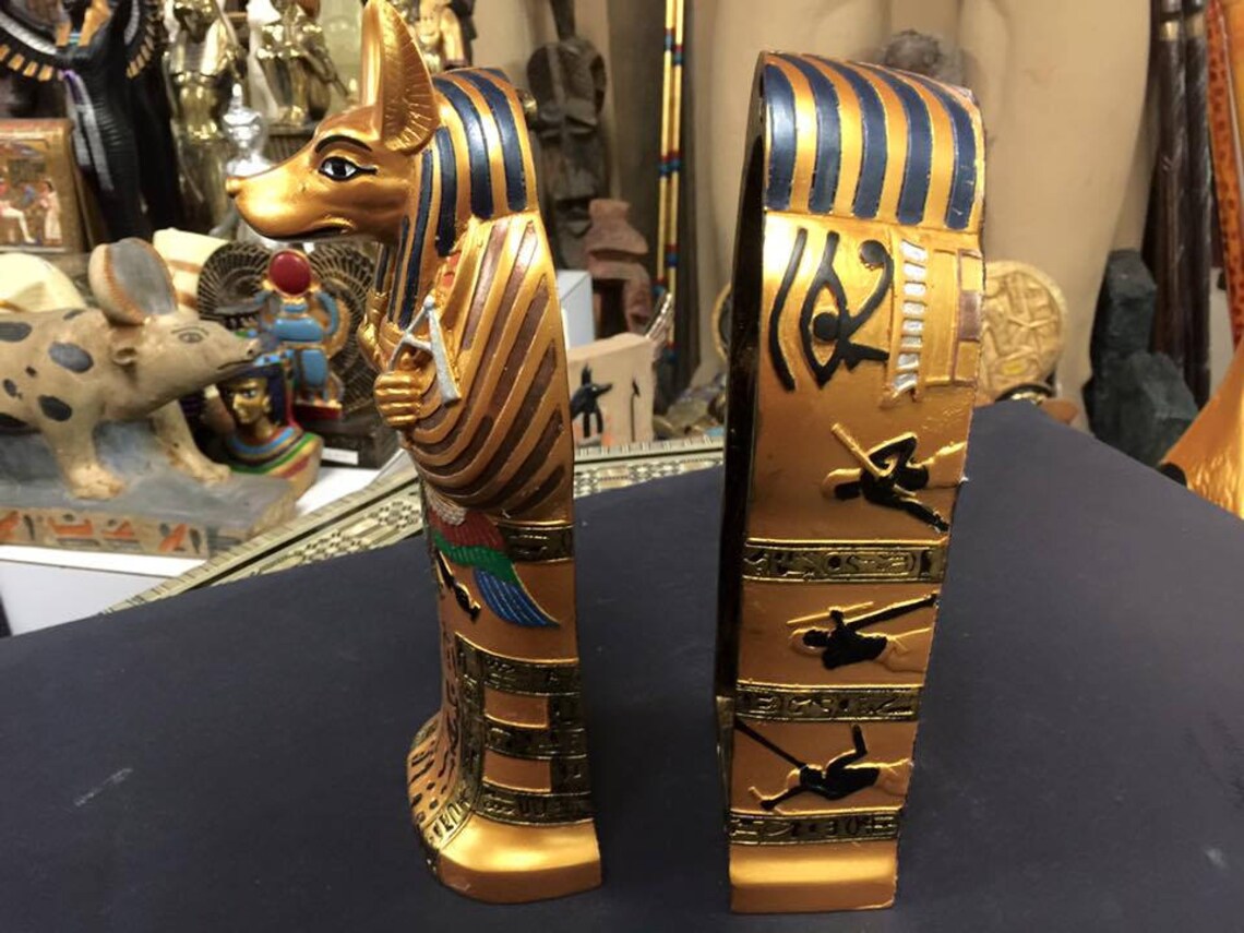Vintage Egyptian God Anubis Coffin Made in Egypt - Etsy